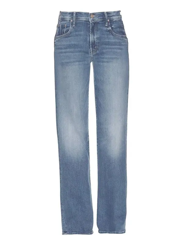 MOTHER The Mid Rise Maven Sneaker Stretched Jeans - Blue