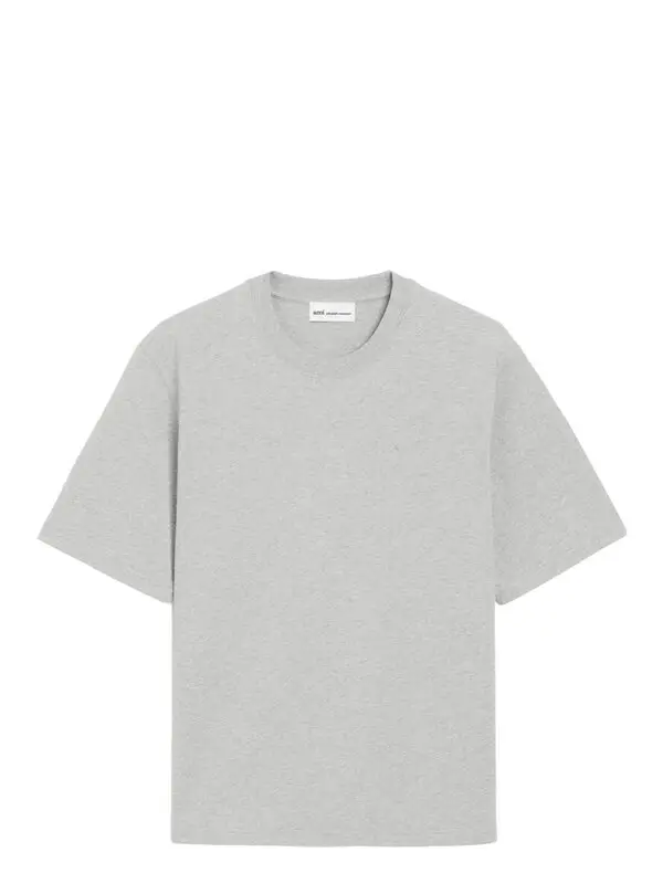 AMI Paris De Coeur Short-sleeved Crewneck T-shirt - Heather Ash
