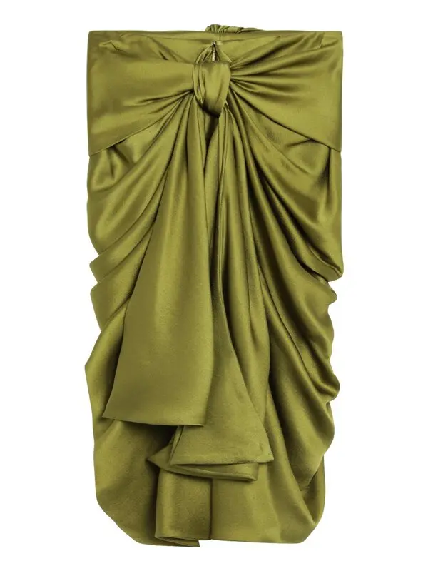 Chloé Knotted Mini Skirt - Green