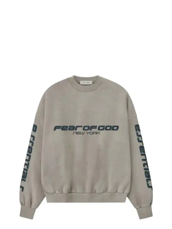 Fear Of God Heavy Fleece Cropped Sweatshirt - Smoke Grey