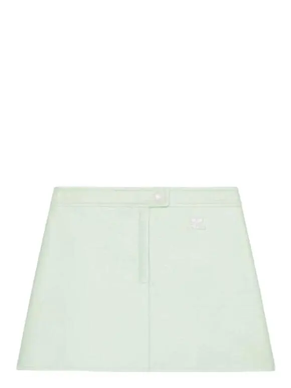 COURREGES Courrèges Re-edition Vinyl Mini Skirt - White