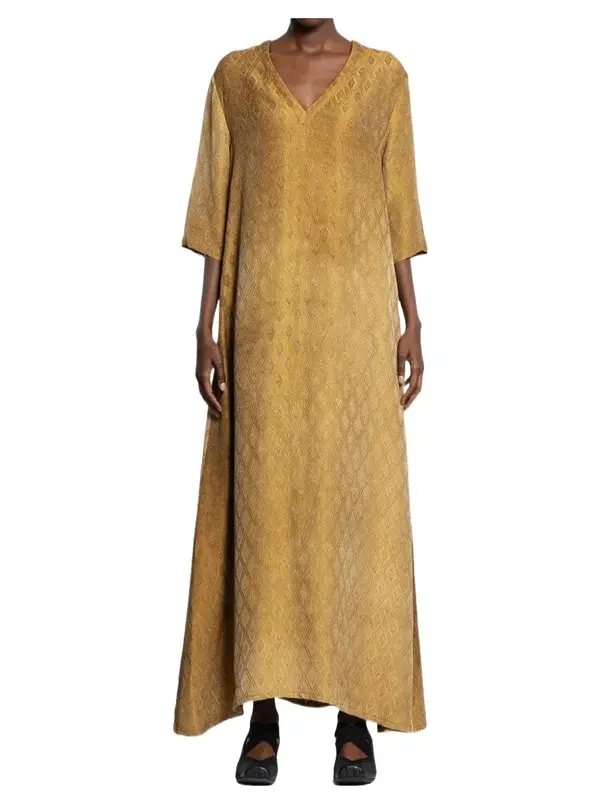 UMA WANG V-neck Maxi Dress - Nude