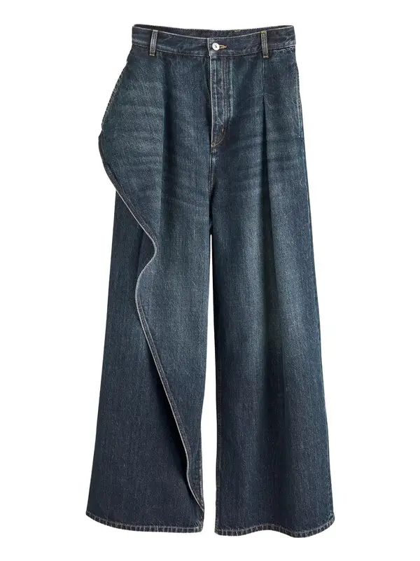 Dior Draped Flared Jeans - Black