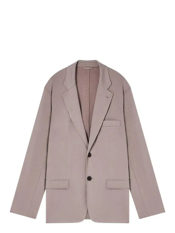 Emporio Armani Single-breasted Blazer - Grey