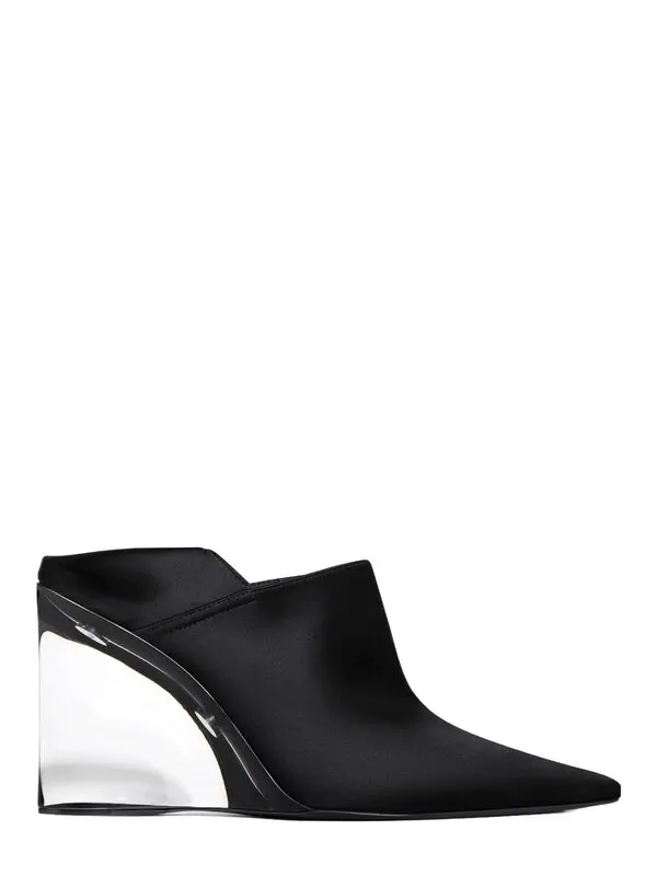 Alaïa Pointed-toe Wedge Heels With Transparent Acrylic Heel - Black