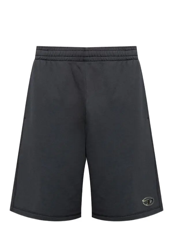 DIESEL® P-marshy Logo Detail Shorts - Black