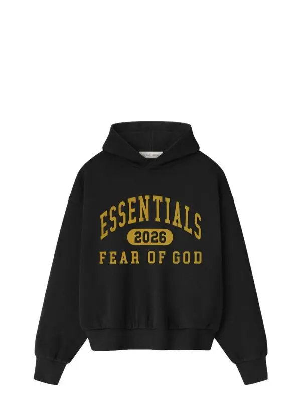 Fear Of God Double-layer Fleece Hoodie - Vintage Black