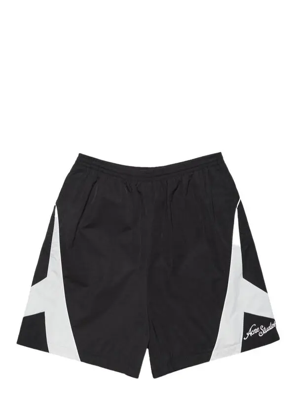 Acne Studios Contrast Panel Track Shorts - Black