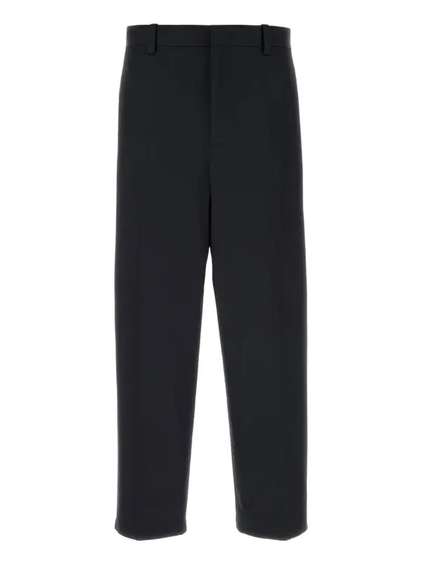 JIL SANDER Tailored Straight Leg Pants With Pleats - Black