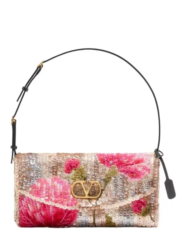 Valentino Garavani Devain Small Shoulder Bag - Nude
