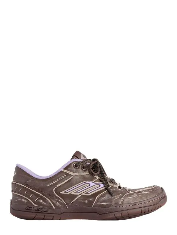 Balenciaga Medium Worn-out Sneakers - Brown/lavender