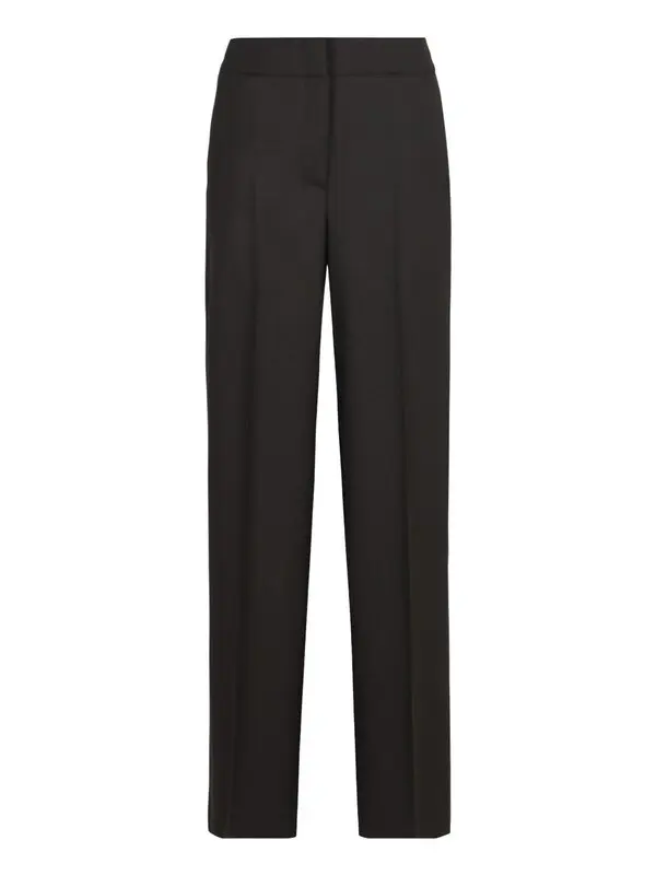 Peserico Straight-cut Tailored Trousers - Black