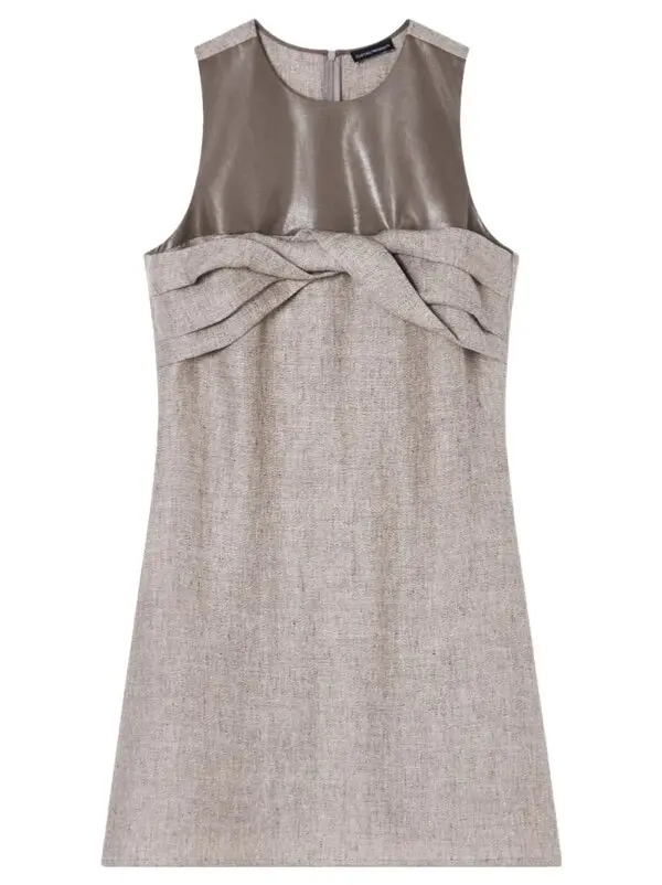 Emporio Armani Heavy Linen Canvas Dress - Light Brown