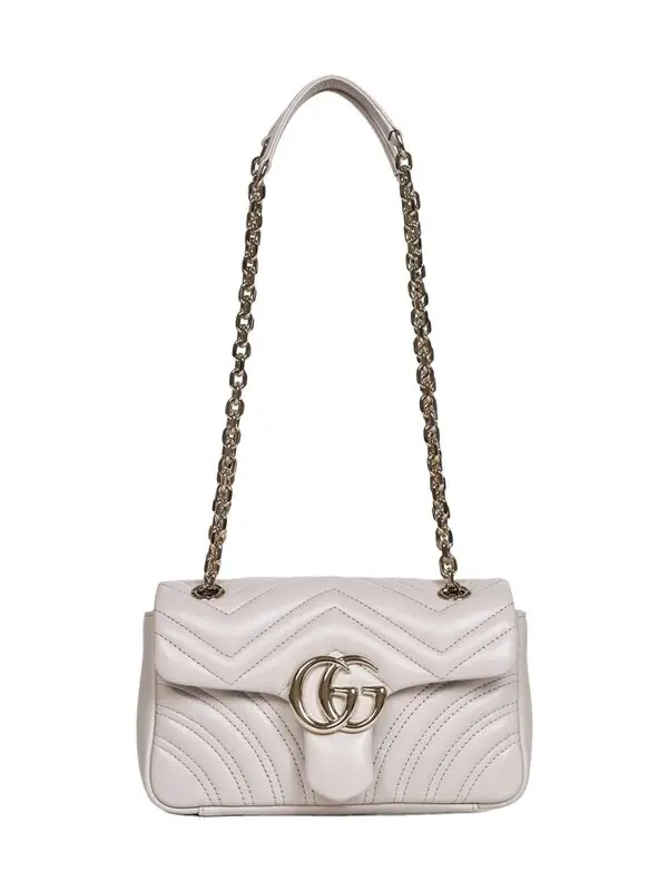 Gucci Gg Marmont Small Shoulder Bag - Light Gray