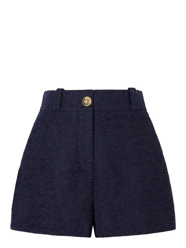 BLAZÉ MILANO Button Shorts - Navy Blue