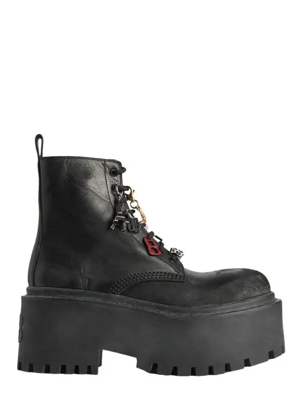Balenciaga Strike Charm Platform Boots - Black