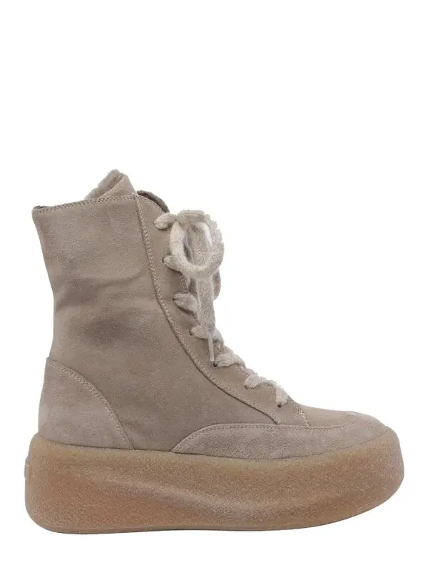 VIC MATIE Safari Platform Boots - Nude