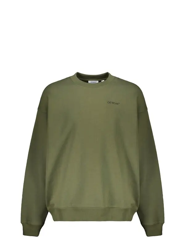 Off-White Arrow Logo Sweatshirt - Green