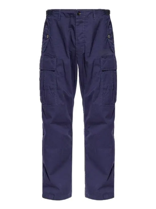 Dsquared2 Cargo Trousers With Logo Print - Blue