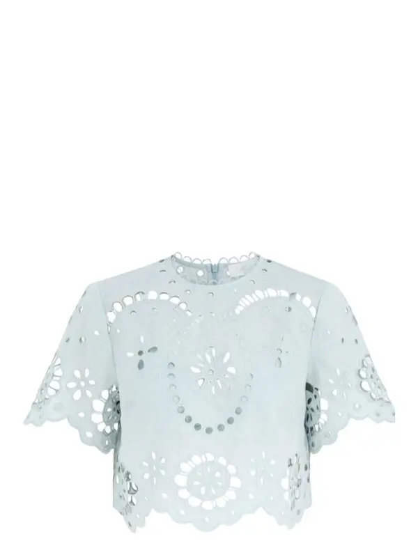 Zimmermann Awaken Embroidered Bodice - Mint
