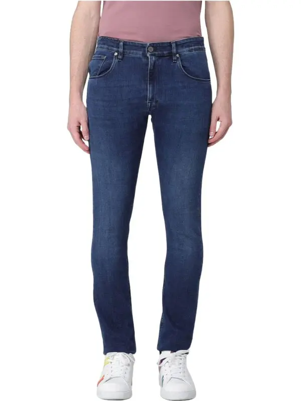 PT TORINO Belt Loops Jeans - Blue