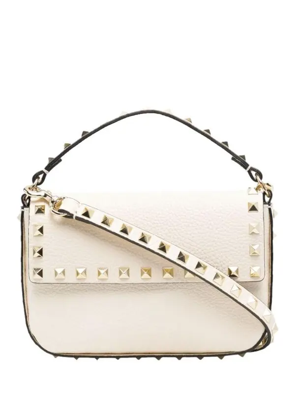 Valentino Garavani Rockstud Mini Shoulder Bag - Light Ivory White