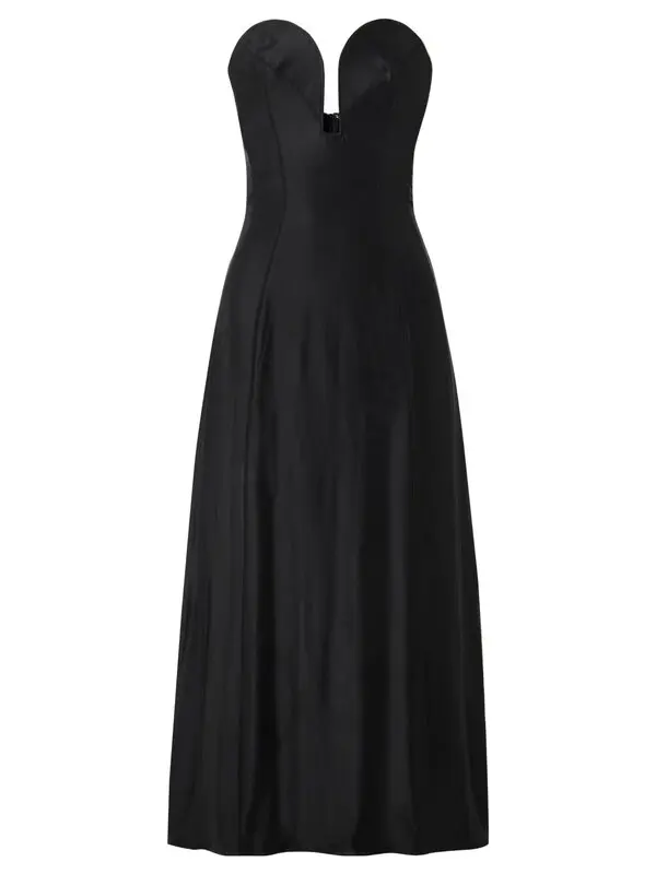 Rabanne Strapless Maxi Dress - Black