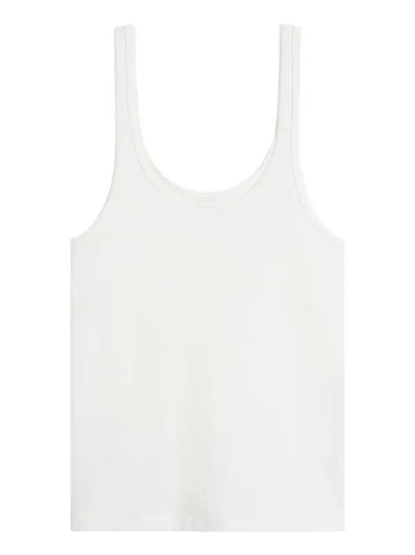 ST. AGNI Sleeveless Vest - White