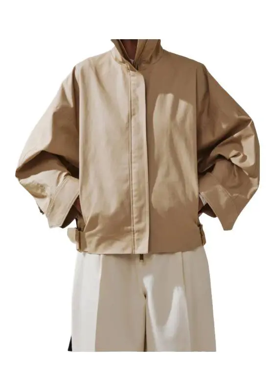 DARKPARK Belted High-neck Jacket - Beige