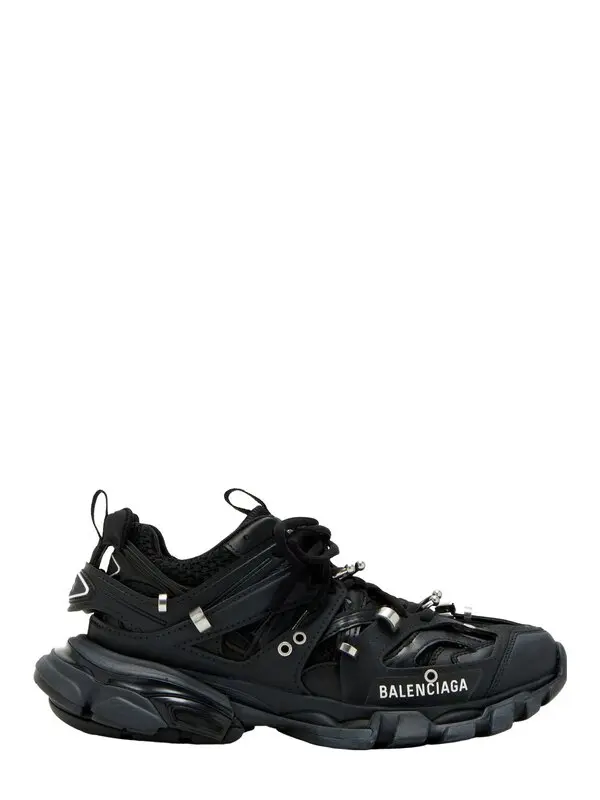 Balenciaga Lace-up Track Sneakers - Black