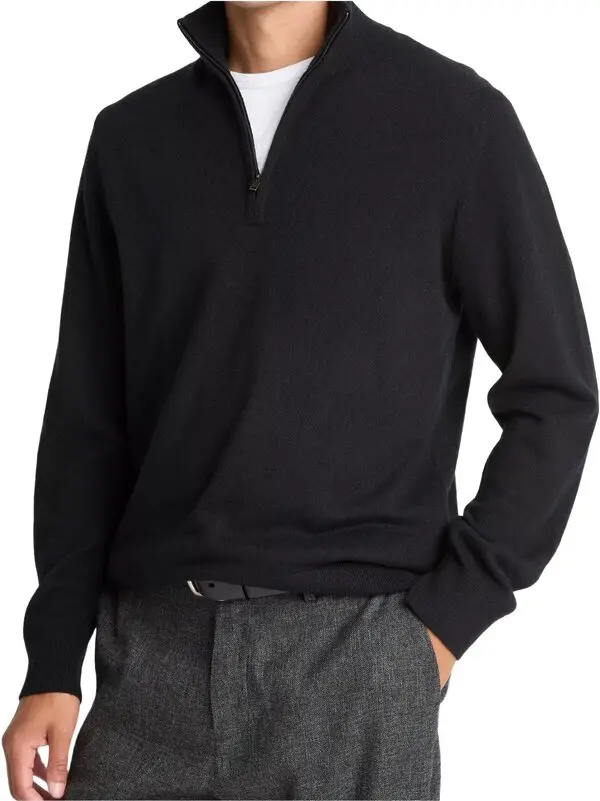 Vince Half-zip Knitwear - Black