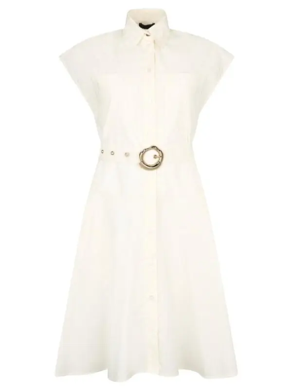 Liu Jo Belted Shirt Dress - Cream