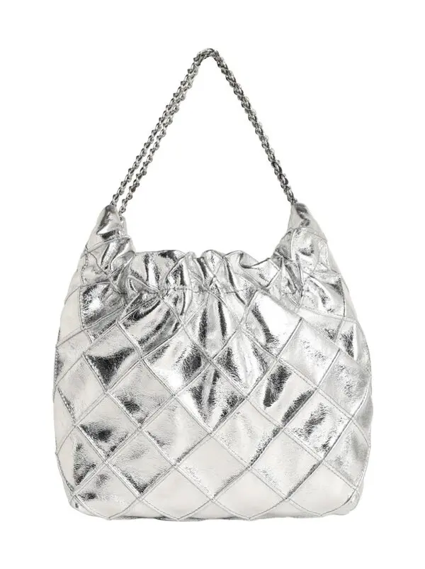 Tory Burch Fleming Mini Crossbody Bag - Silver