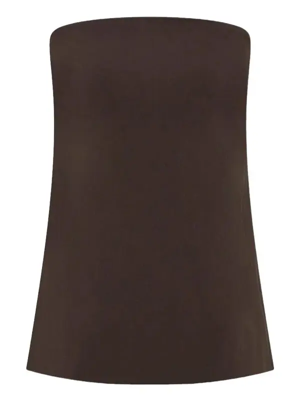 ST. AGNI Strapless Top With Back Tie Detail - Black