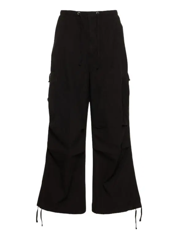 JADED LONDON Cargo Pants With Drawstring Cuffs - Black