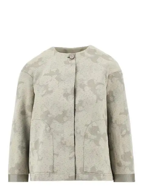 Emporio Armani Collarless Blazer - Nude
