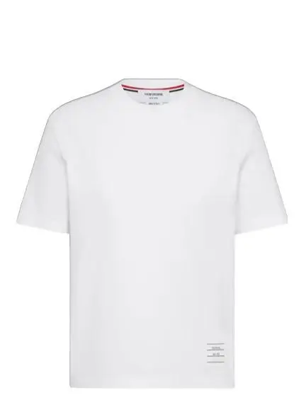Thom Browne 4-bar Stripe Detail T-shirt - White