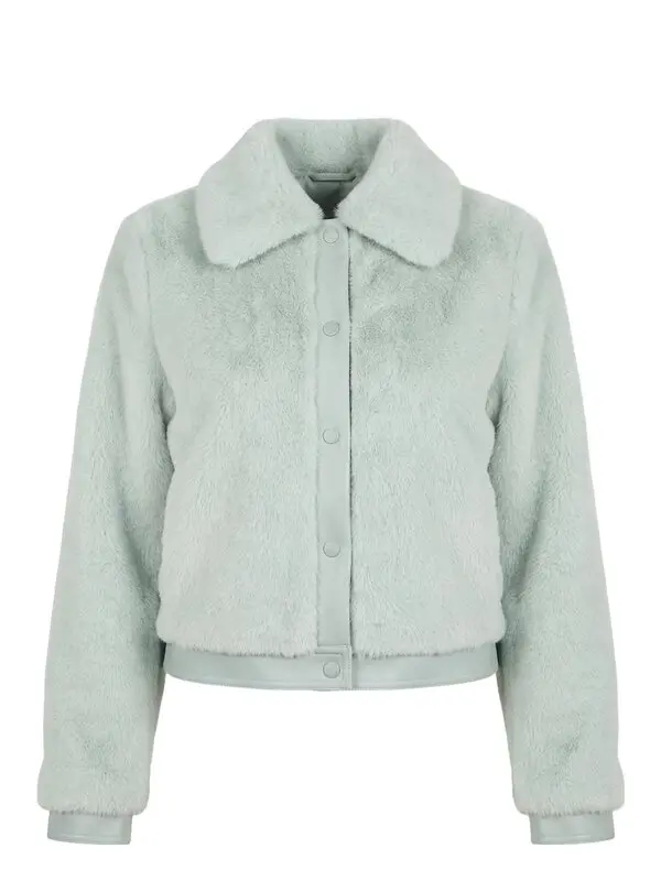 Patrizia Pepe Short Fur Jacket - White