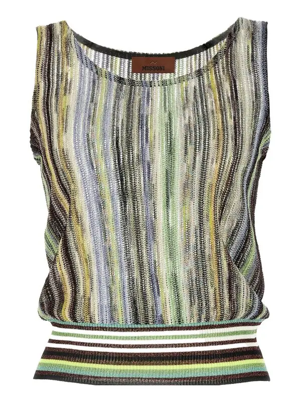 Missoni Sleeveless Knit Top - Gray