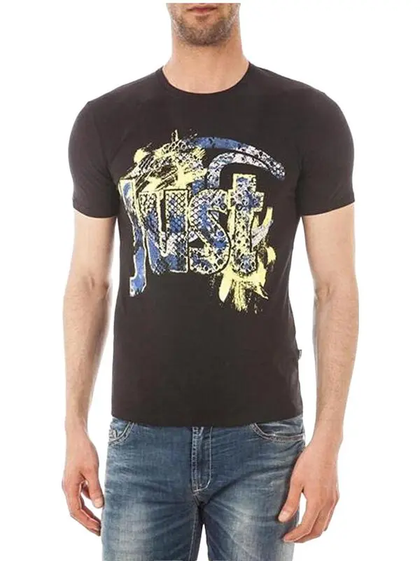 Just Cavalli Printed T-shirt - Black