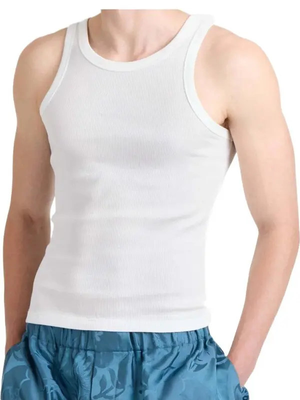 J.W.ANDERSON Ribbed Tank Top - White