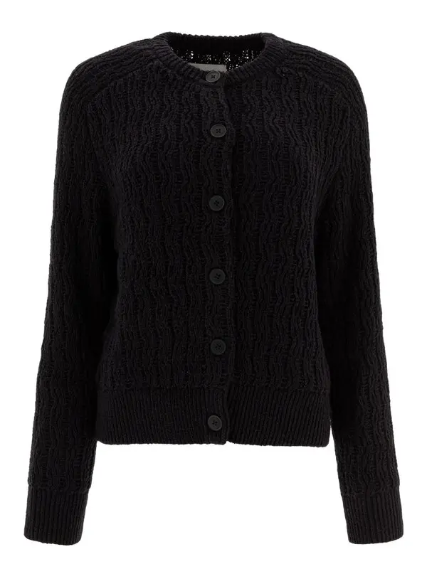 LOULOU STUDIO Sean Knit Cardigan - Black