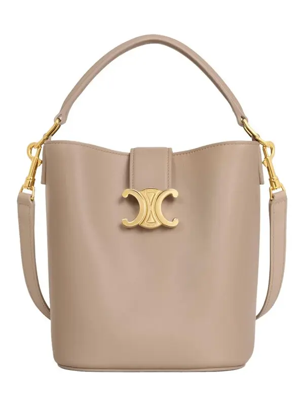 Celine Small Bucket Bag In Smooth Calfskin - Safari