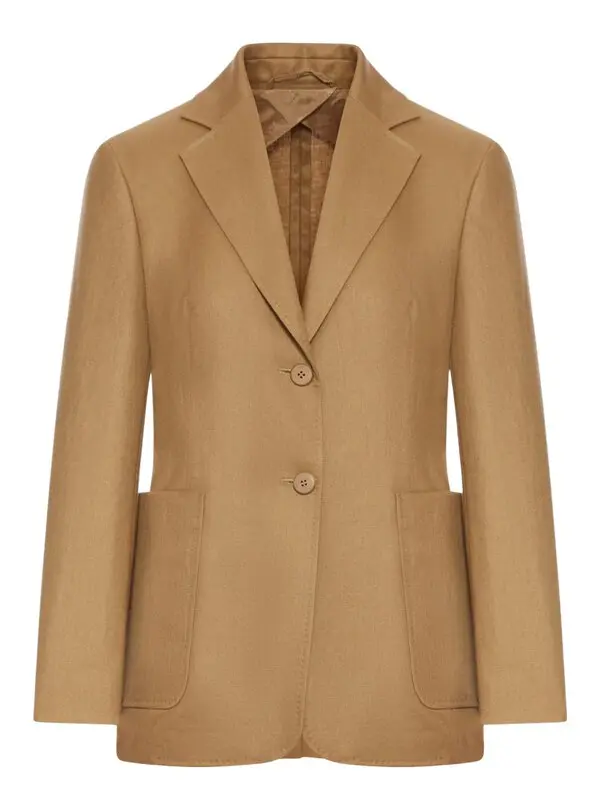 Max Mara Buttoned Pocket Blazer - Brown