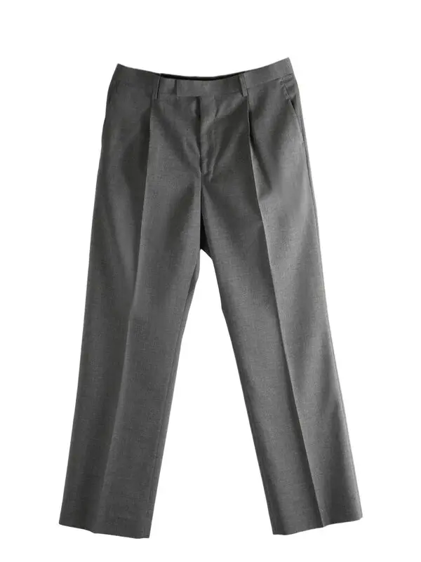 Auralee Summer Twist Pleated Trousers - Black