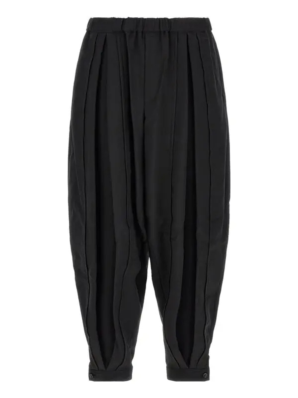 Comme Des Garçons Elastic Waist Casual Pants - Black