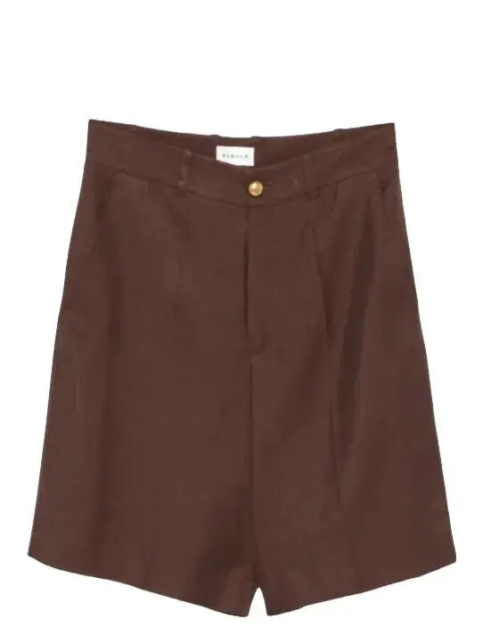 P.a.r.o.s.h Pleated Tailored Shorts - Brown