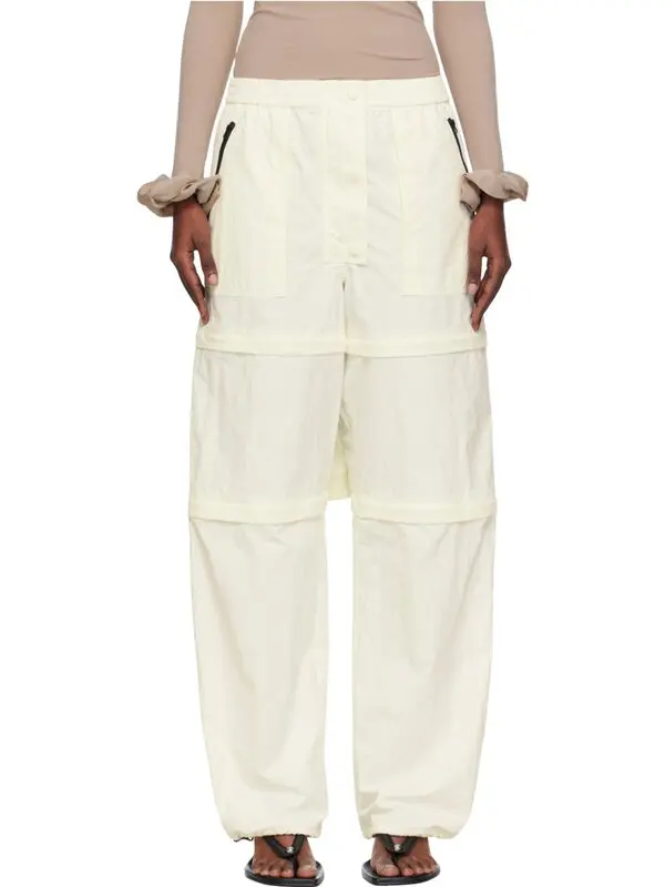 PUSHBUTTON Three-way Detachable Casual Pants - White