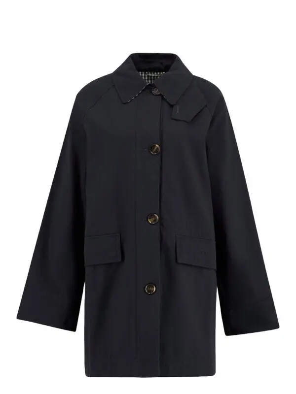 Barbour Gabby Car Coat - Dark Navy