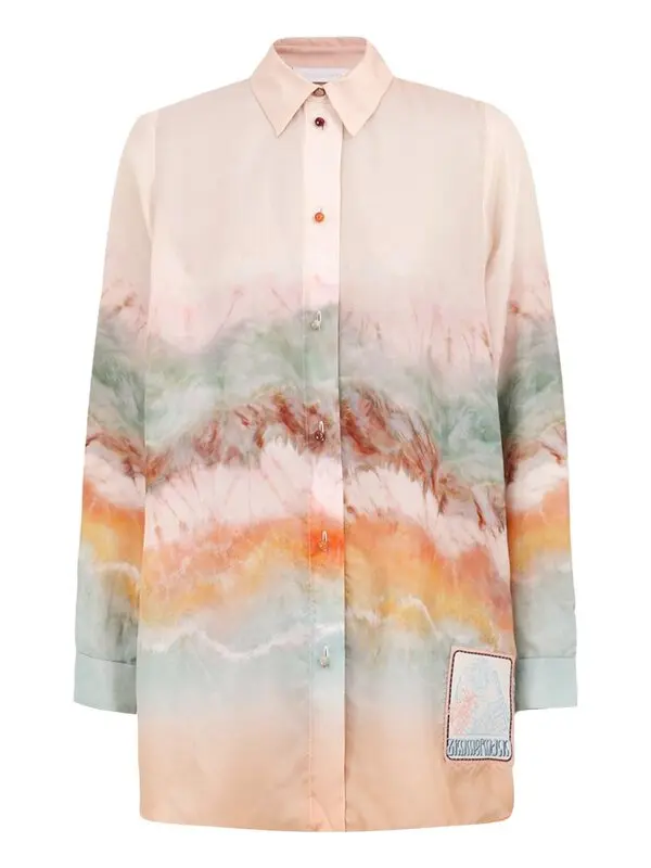 Zimmermann Daylight Relaxed Shirt - Tie Dye